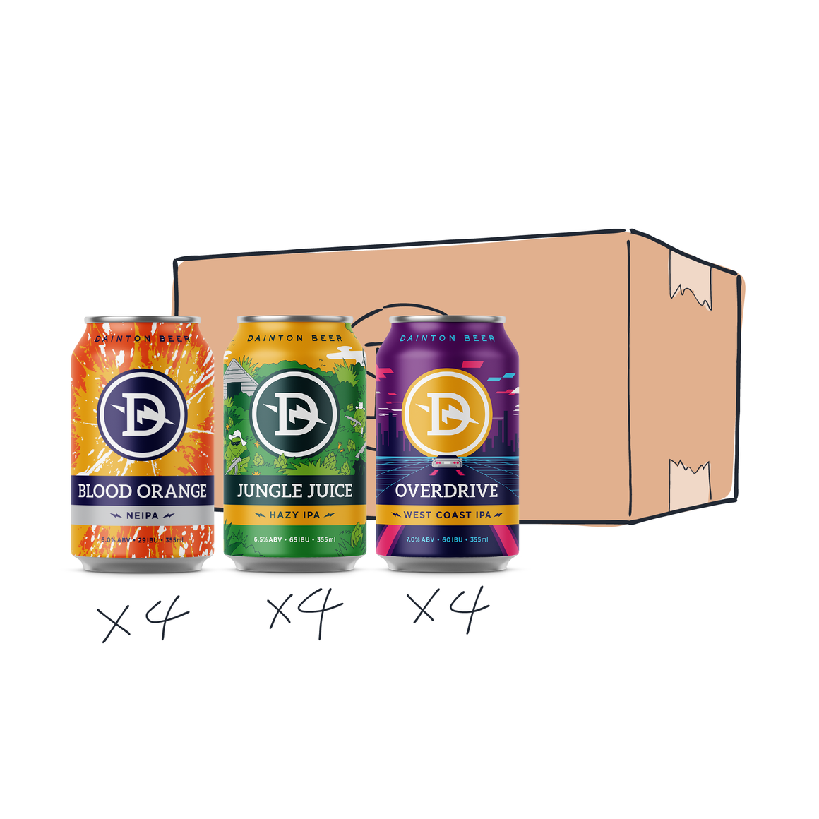 Mixed Packs – Dainton Beer